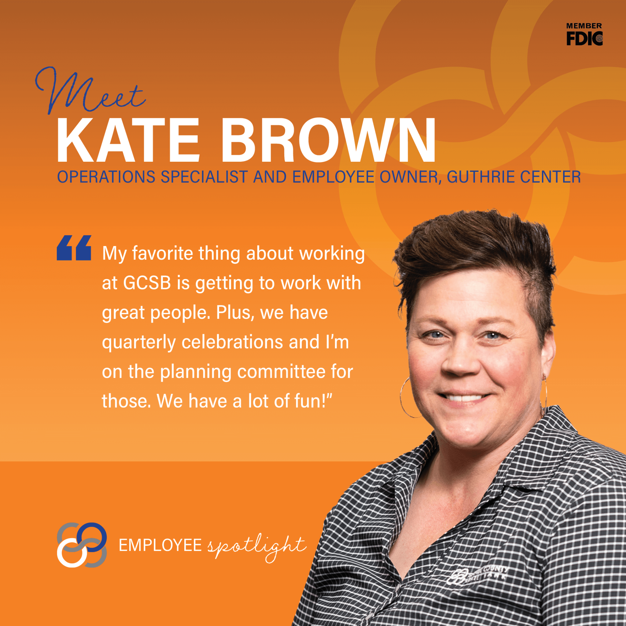 GCSB Employee Spotlight: Kate Brown
